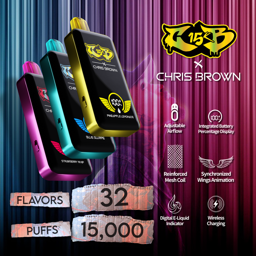 Buy Chris Brown CB15K 15000 Puff Disposable Vape Online