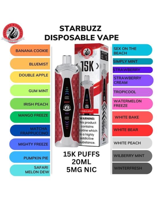 Starbuzz Super Max 15k Disposable Vape Online | CSVAPE